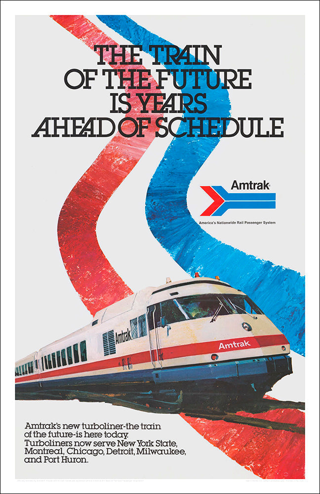 Amtrak Turboliner Poster – Transit Gifts