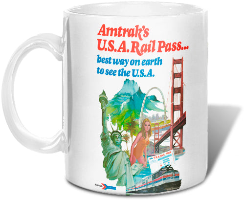 Amtrak USA Rail Pass Mug – Transit Gifts