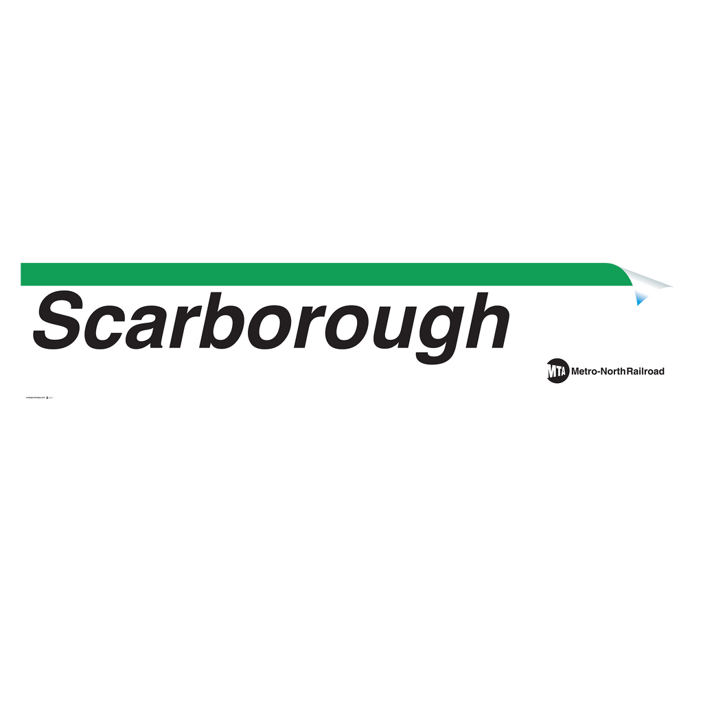 Metro North Scarborough Sign – Transit Gifts
