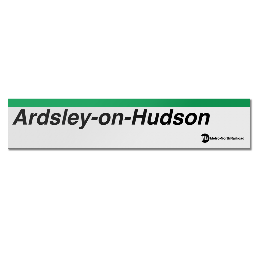 Metro North Ardsley-on-Hudson Sign – Transit Gifts