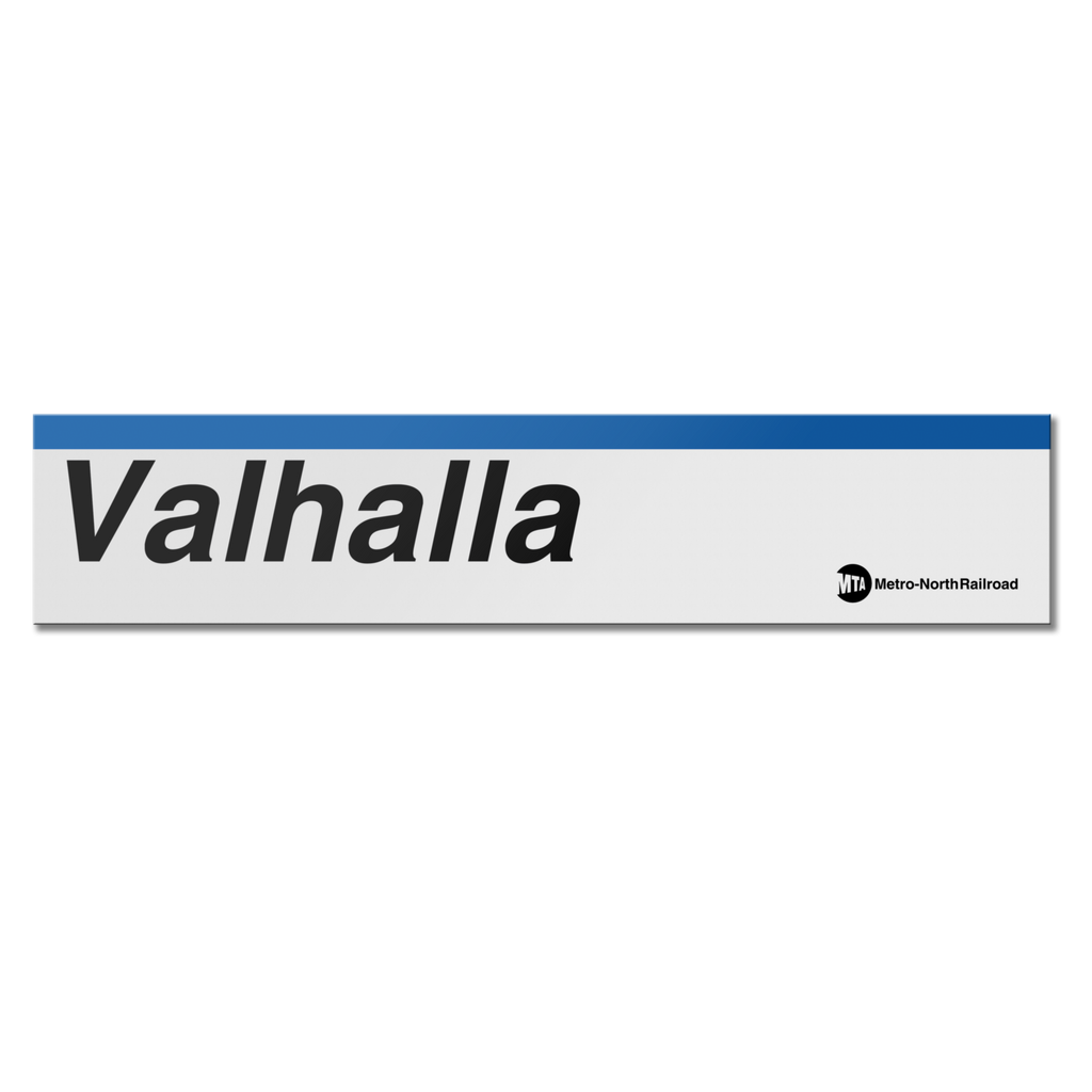 Metro North Valhalla Sign – Transit Gifts