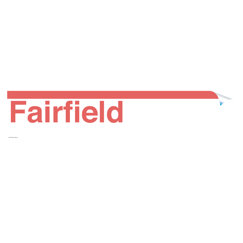 Metro North Fairfield Sign – Transit Gifts