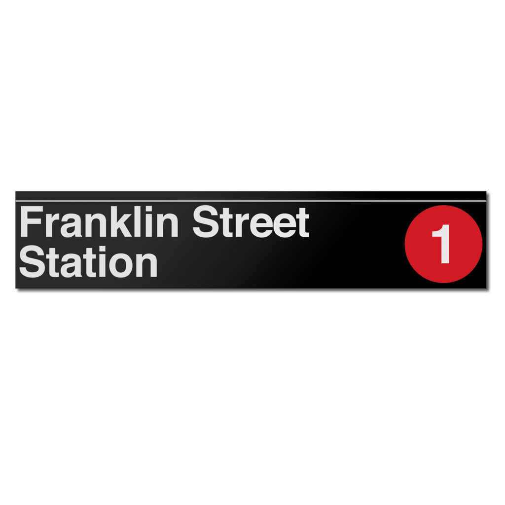 New York Subway Franklin Street Sign – Transit Gifts