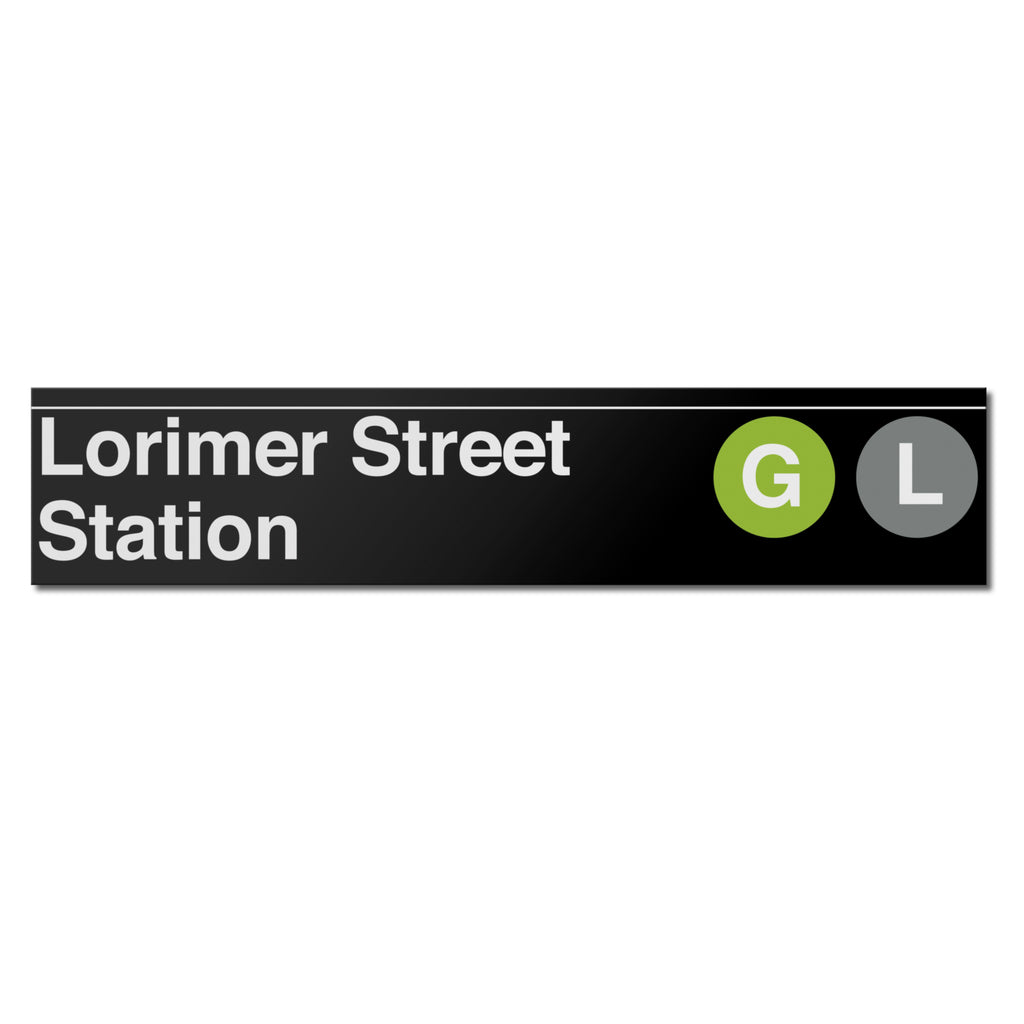 New York Subway Lorimer Street (GL) Sign – Transit Gifts