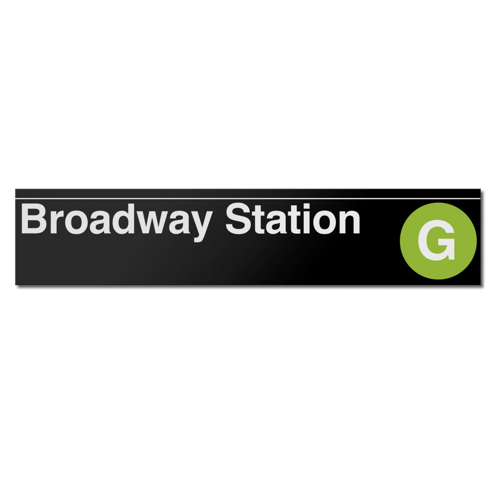 New York Subway Broadway (G) Sign – Transit Gifts