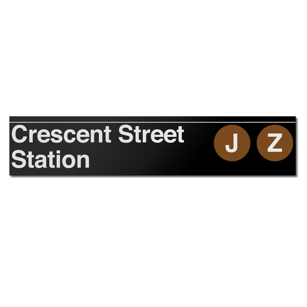 New York Subway Crescent Street Sign – Transit Gifts