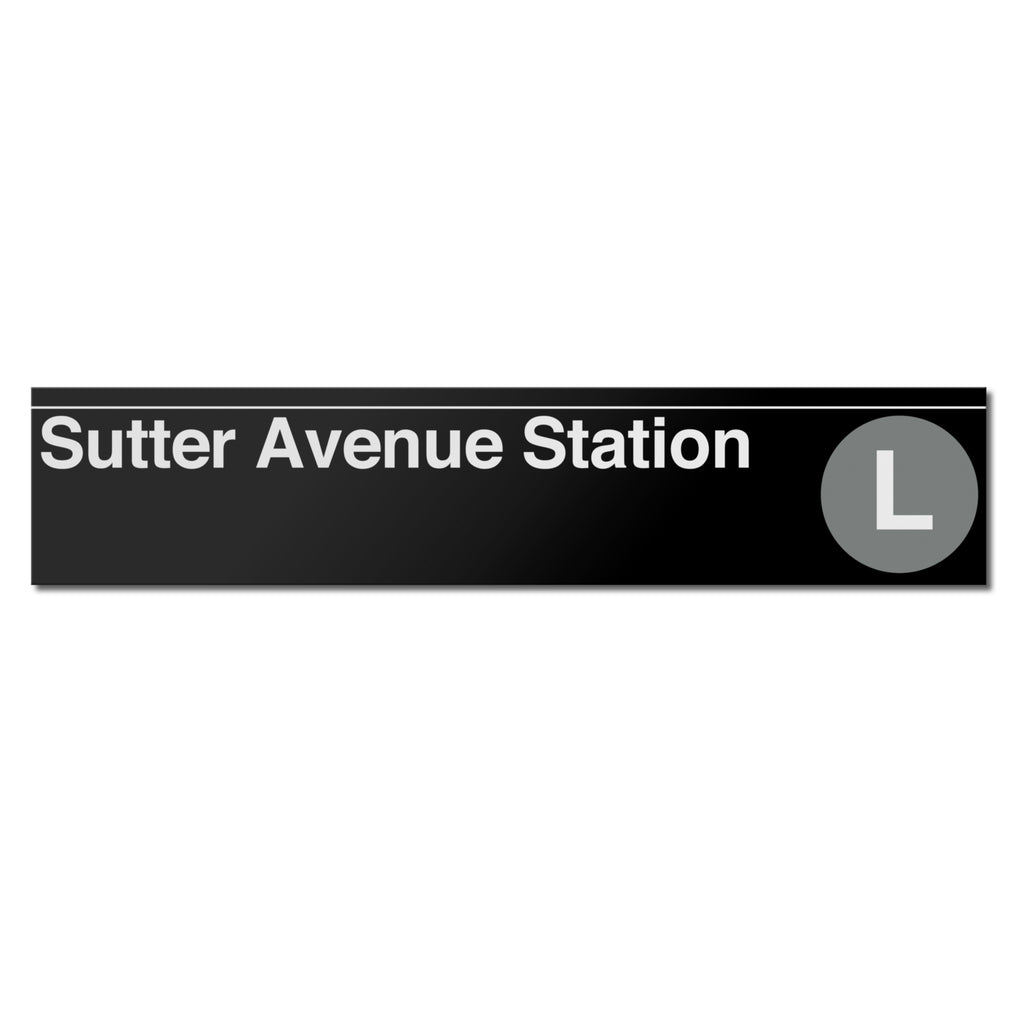 New York Subway Sutter Avenue Sign – Transit Gifts