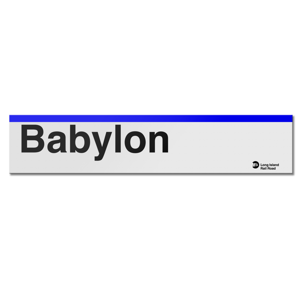 LIRR Babylon Sign – Transit Gifts