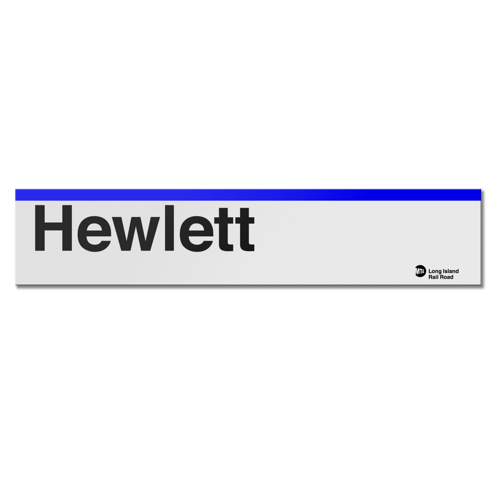 LIRR Hewlett Sign – Transit Gifts
