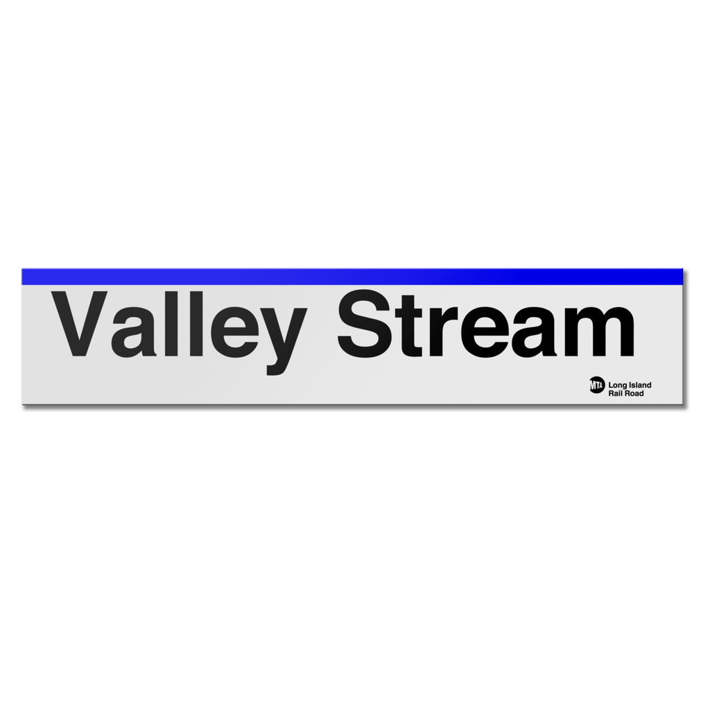 LIRR Valley Stream Sign – Transit Gifts