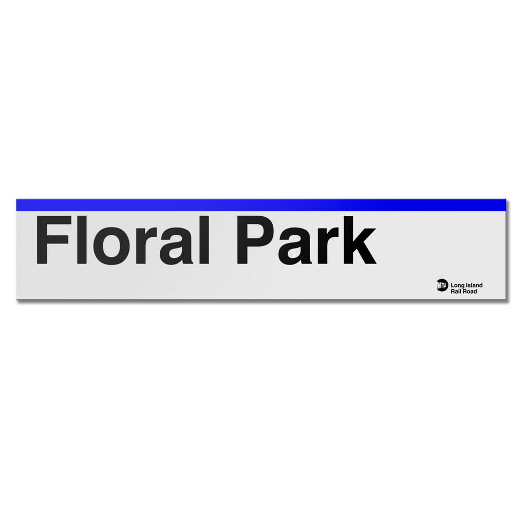 LIRR Floral Park Sign – Transit Gifts