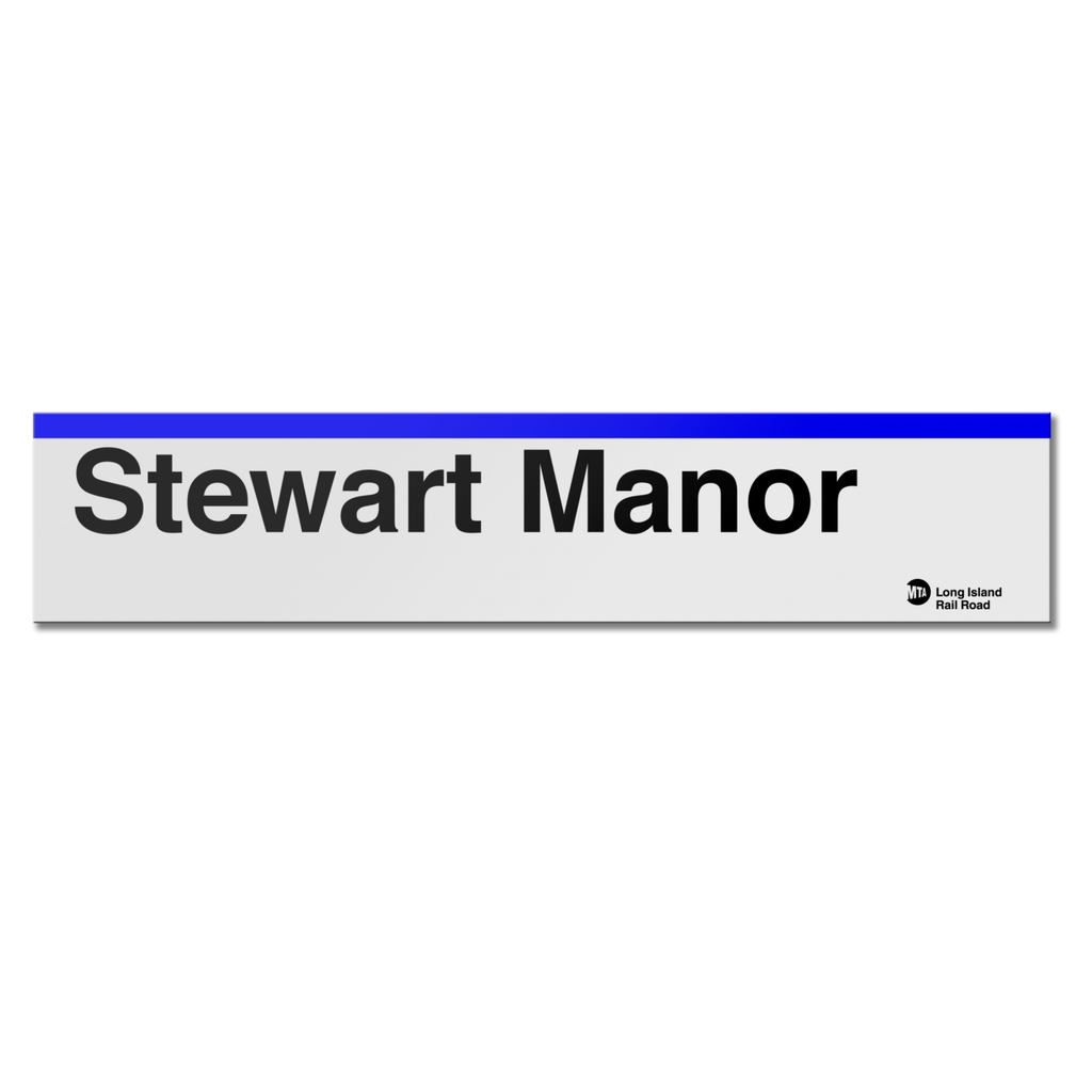 LIRR Stewart Manor Sign – Transit Gifts