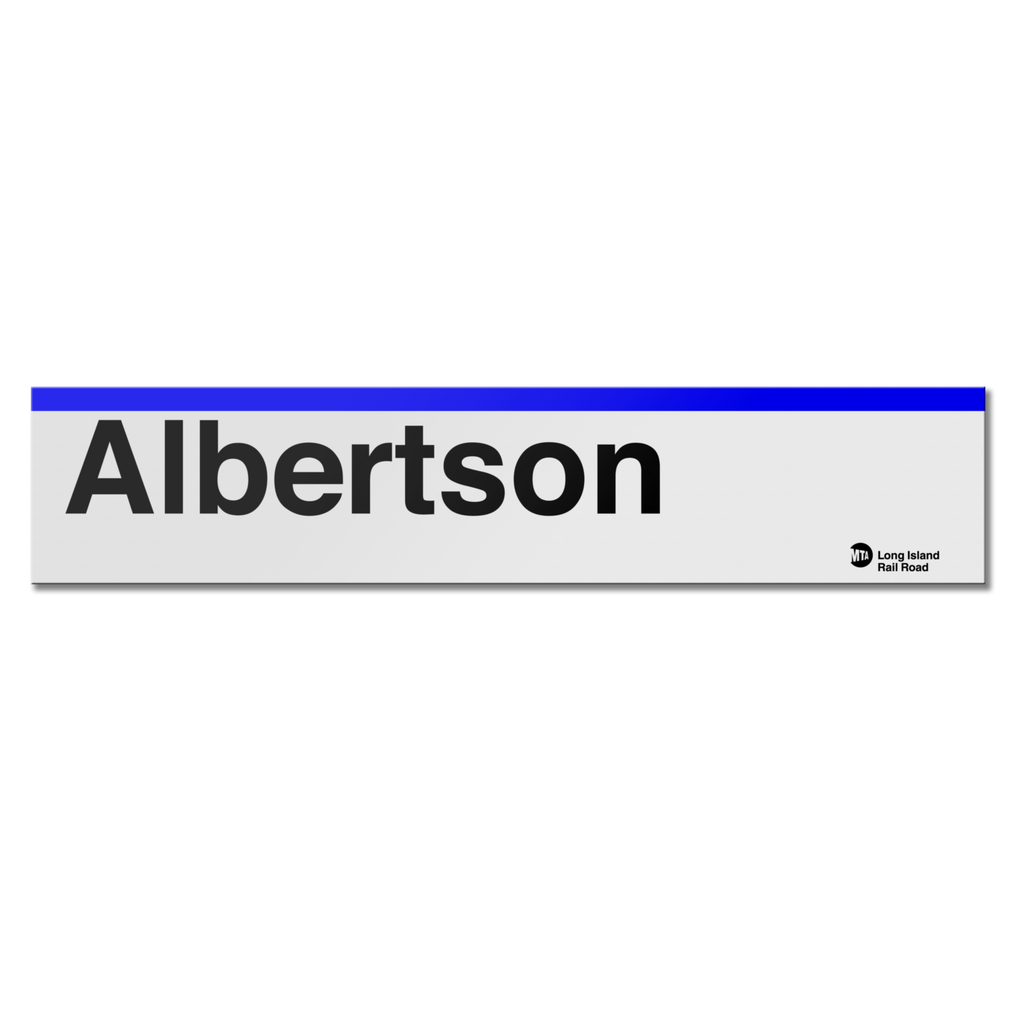 LIRR Albertson Sign – Transit Gifts