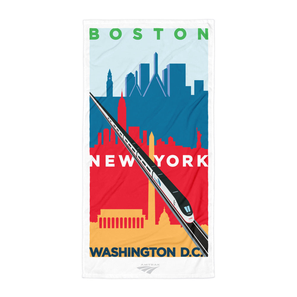 Amtrak Acela (Boston-NY-DC) Towel – Transit Gifts